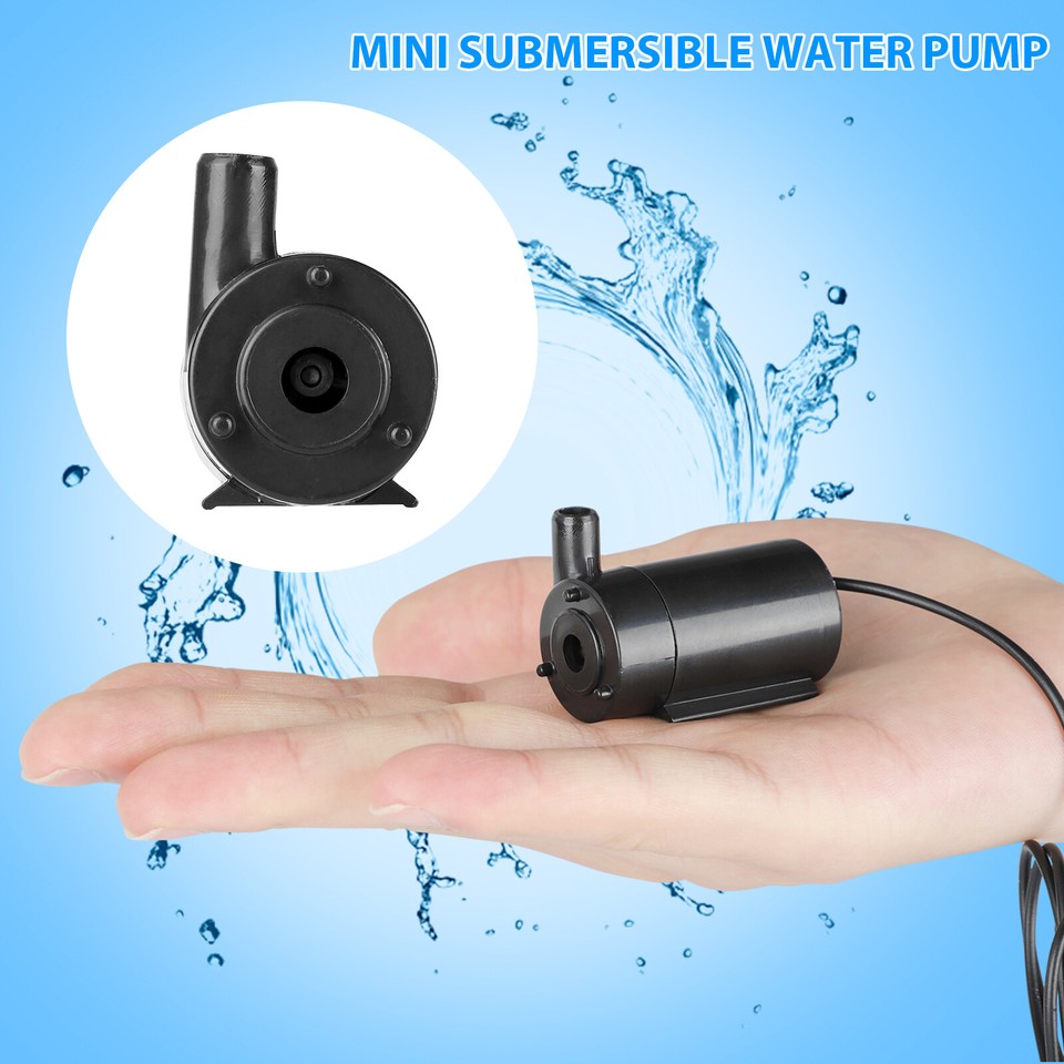 Small Water Pump Mini Mute Submersible USB 5V 1M Cable Garden Home ...