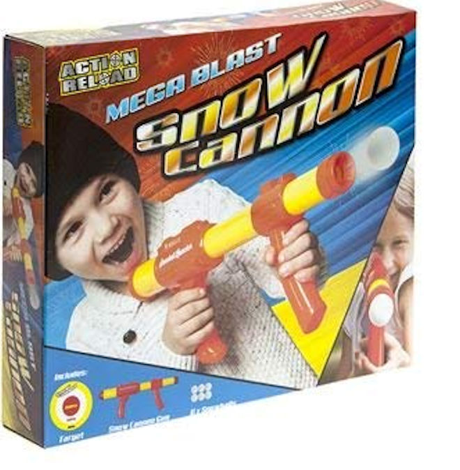 Mega Snowballs Blaster Launcher With Target 6 "snow Ball" Pumppressure ...