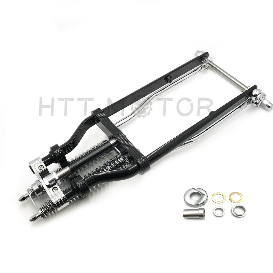 20" 2 Under Chrome bLACK Springer Front End With Axle Kit For Harley ...
