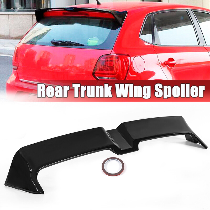 FOR VW POLO MK5 6R 6C OTG STYLE GLOSSY BLACK REAR ROOF BOOT SPOILER LIP ...
