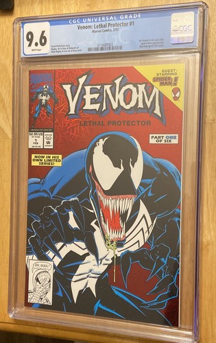 Marvel Comics 1st VENOM: LETHAL PROTECTOR #1 (1993) CGC 9.6 Red Holo ...