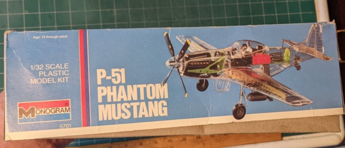MONOGRAM P-51 PHANTOM MUSTANG, Model Kit 1/32 Scale 5701-0100 1979 ...
