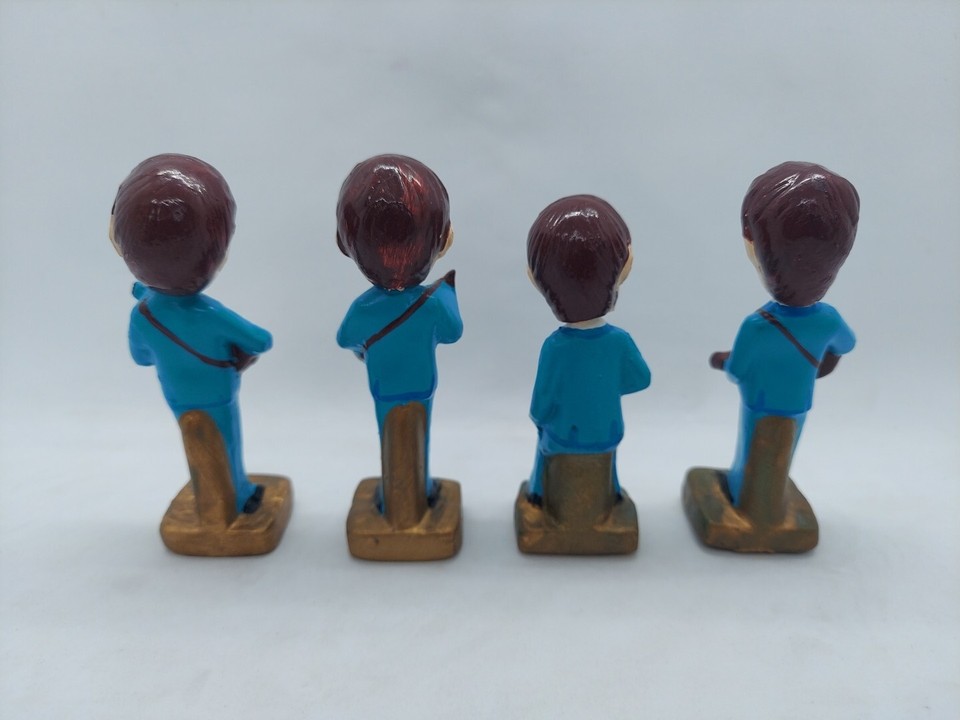 1960’s The Beatles Complete Set of 4 Figures Hand Painted | eBay