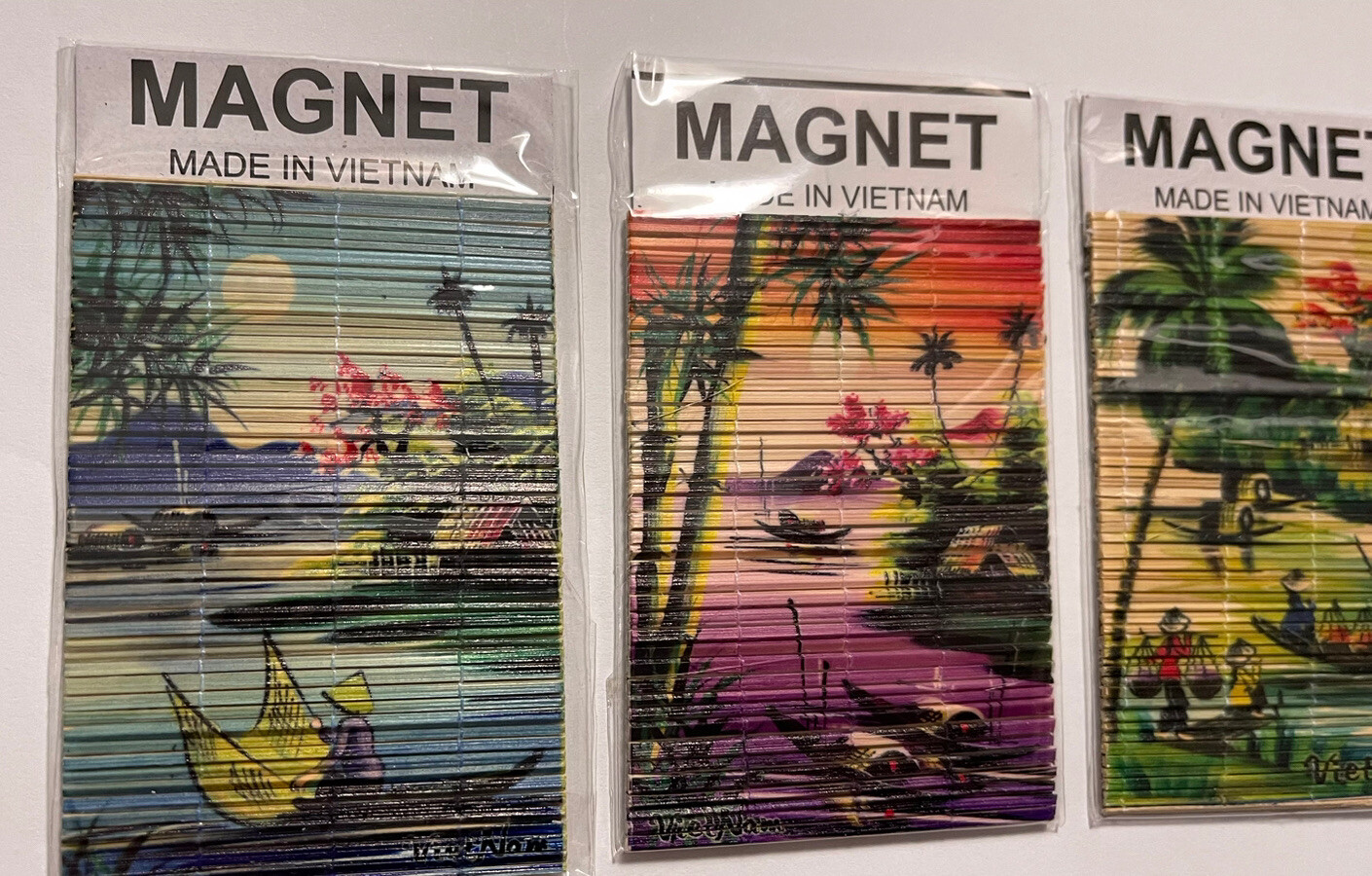 3x Vietnam Souvenir Travel Magnets Boats Scenery | eBay