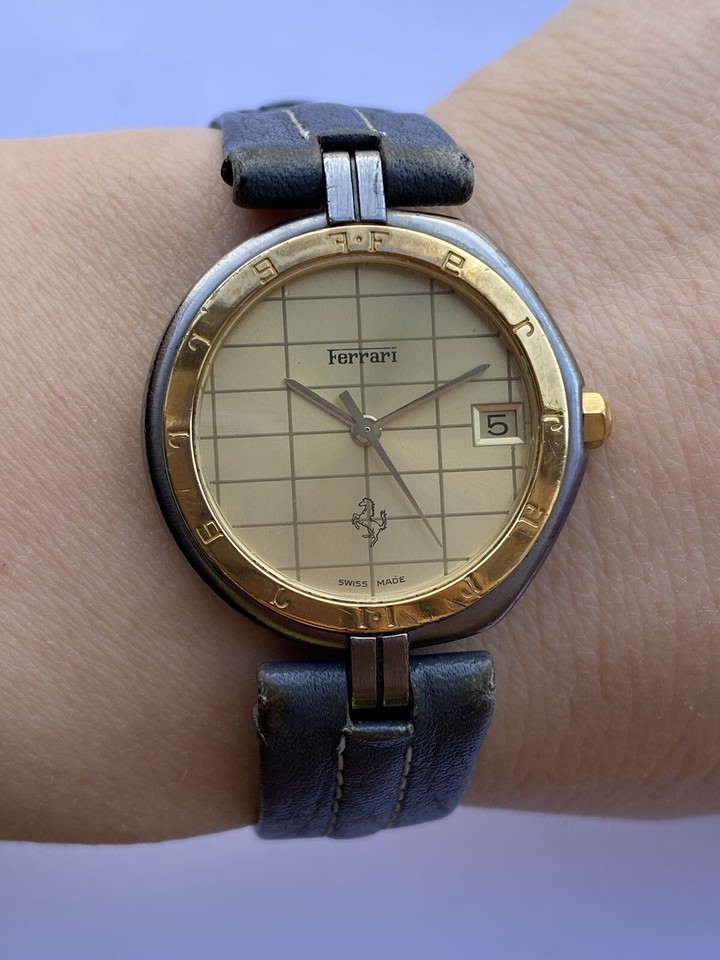 Ferrari By Cartier Watch Quartz Eta 955.411 Swiss Made 30mm Lady Gold ...