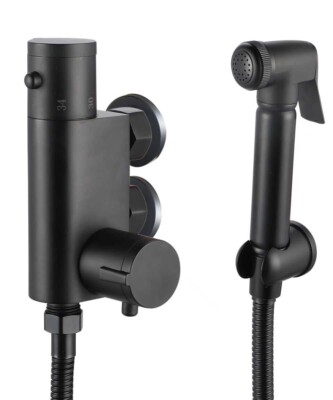 Douche Bidet Shattaff Black Muslim Shower Spray Brass Thermostatic Kit ...
