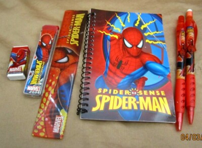 Spiderman Spider-man 6pc Stationary Set Mechanicial Pencil,Pen,Eraser ...