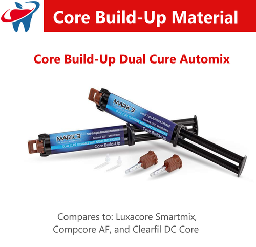 Dental Core Build-Up Material Dual Cure Automix Syr 1-2/pk Shade: A3 ...