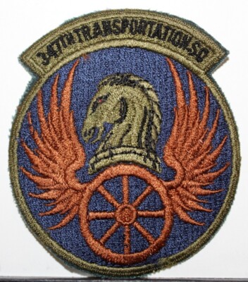 US Air Force 347th Transportation Squadron Subdued Insignia Badge Patch | eBay