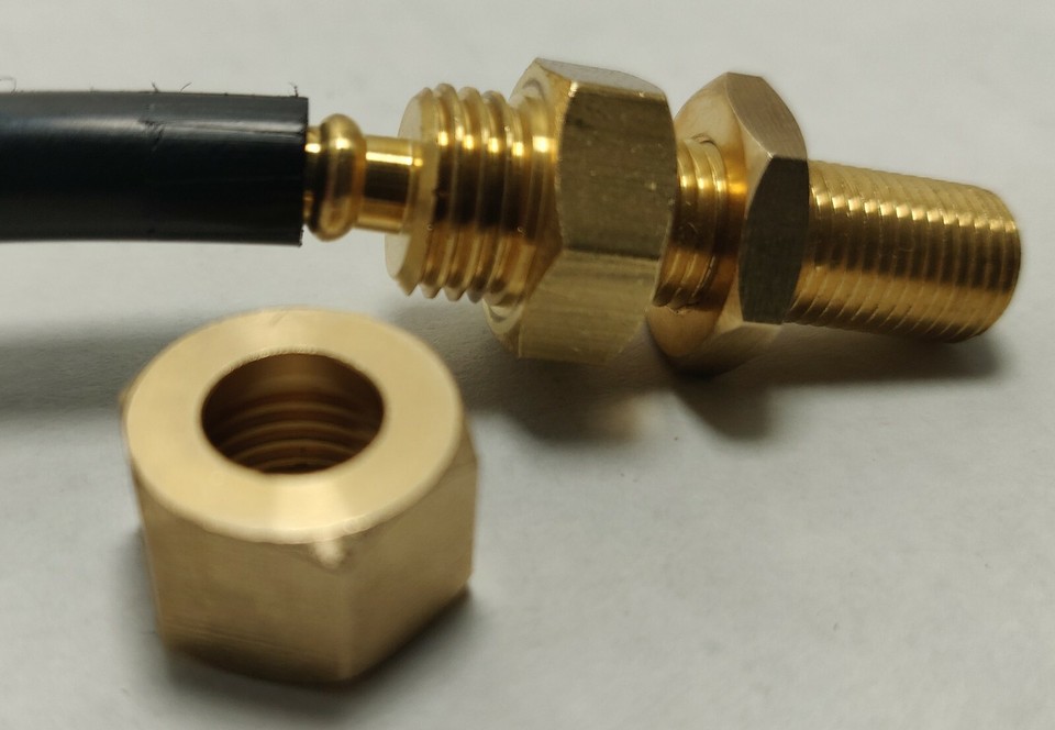 2 Inflation Valve 1/4" Air Line Schrader Fitting Air Ride Bag ...