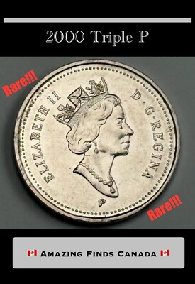 *EXTREMELY RARE!* 2000P TRIPLE P ERROR CANADA 5 CENT 2000 P NICKEL COIN ...