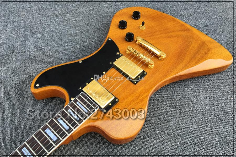 Custom Shop RD Style Yellow Firebird Explorer Electric Guitar Gold ...