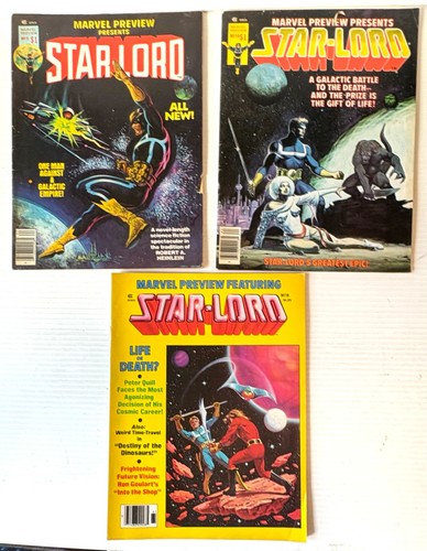 Marvel Preview #11, 14, 18 (1977-79) featuring STAR-LORD (VF+)* art ...