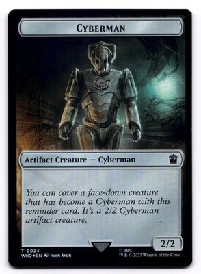 Dalek Cyberman LP Foil Token Doctor Who 24 12 MTG Foil | eBay