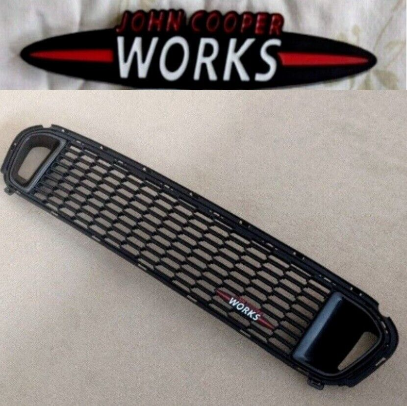 R58 MINI Cooper S JCW Front Bumper Grille Brake Ducts Small Black Badge ...