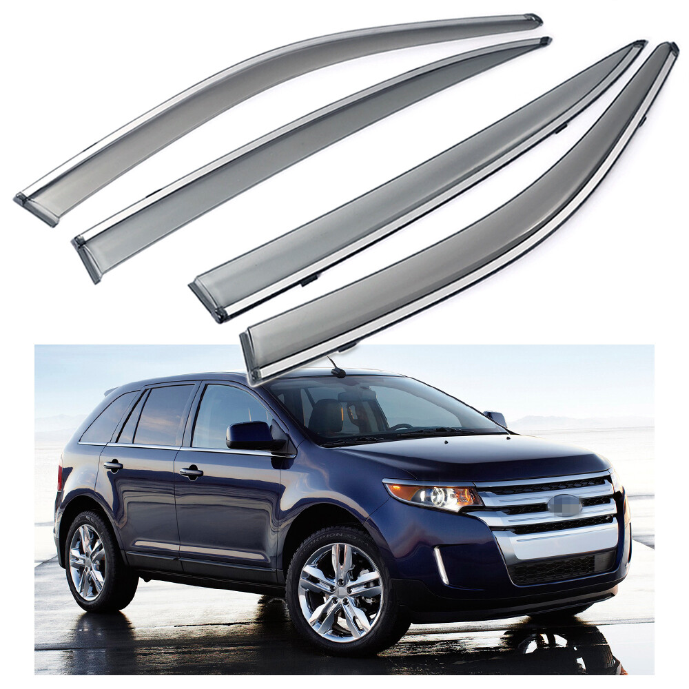 Car Window Vent Visor Deflector Shade Sun/Rain Guards for Ford Edge ...