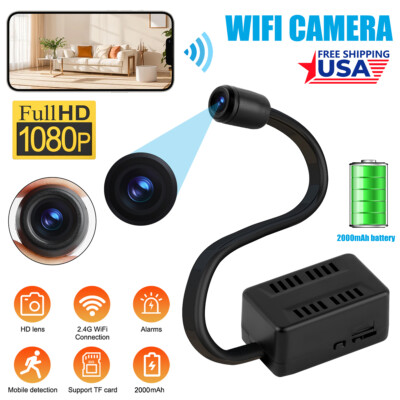 1080P Cam HD Wireless WiFi Security Mini Micro Pinhole Screw DIY ...