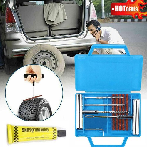 12Pcs Emergency car Heavy Duty Tire Puncture Repair Tyre Mending Kit ...