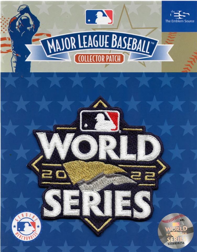 2022 WORLD SERIES Baseball JERSEY PATCH MLB OFFICIALLY LICENSED ...