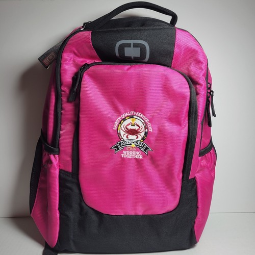 OGIO Logan Laptop Padded Backpack Computer Work Pink New Aberdeen Crab ...