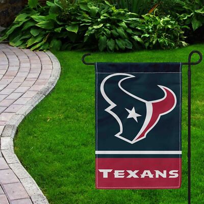 For Houston Texans Football Fans 12x18" Garden Flag Double Sided Yard ...
