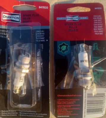 Lot 2pcs Champion 847ECO 5/8in Small Engine Spark Plug NEW | eBay