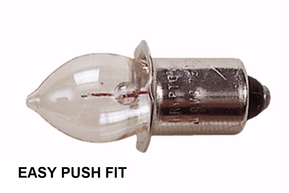 Mini Maglite & others - 2 x Replacement KRYPTON Bulbs, 2.2V 0.47A (Push ...