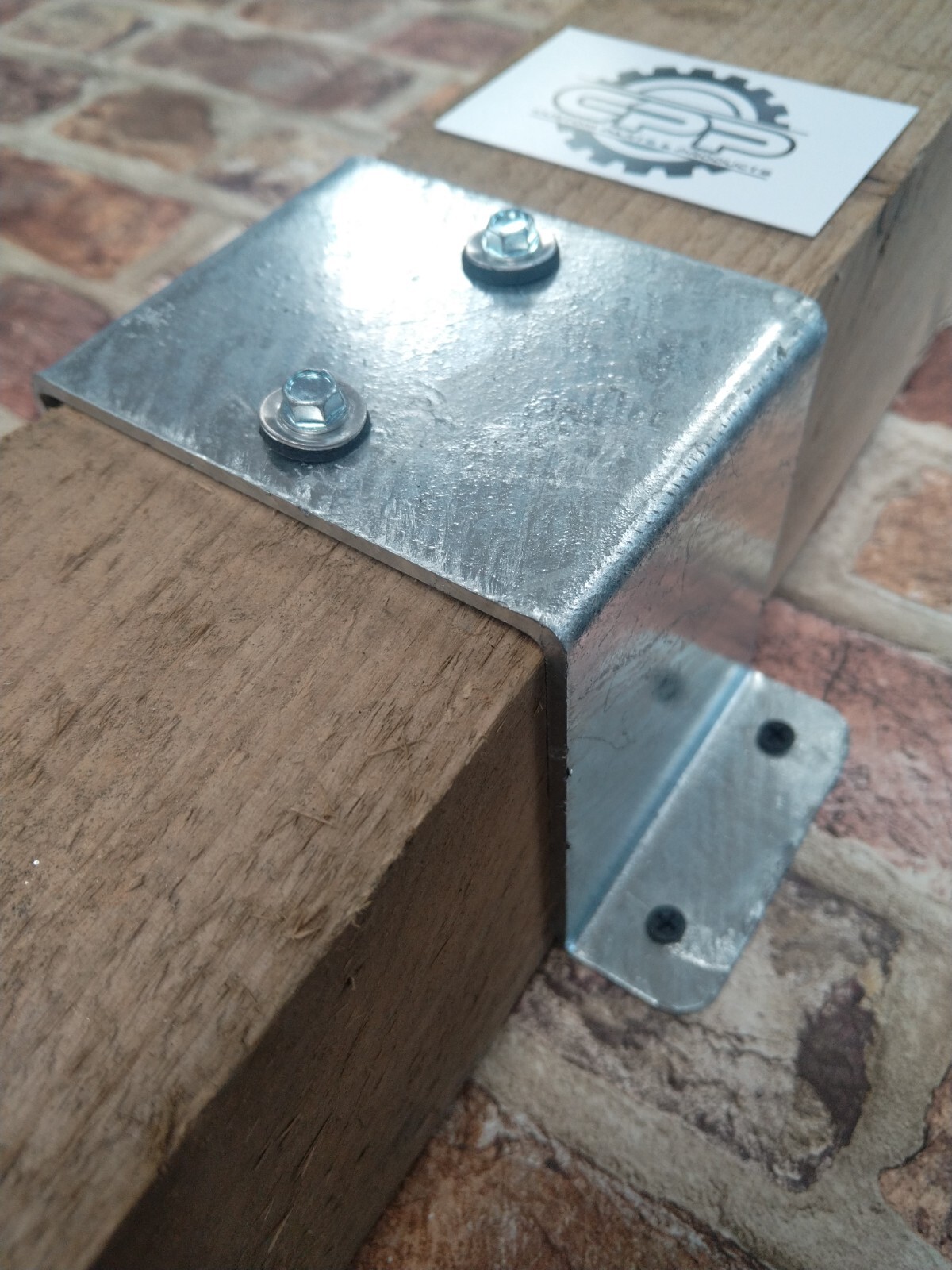 Fence Post To Flat Wall Fixing Brackets 3"x3" 75 95 100 mm Wall Band ...