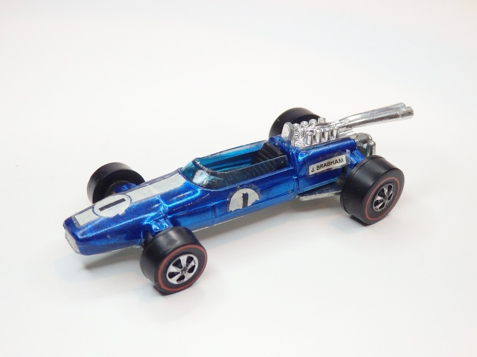 Hot Wheels 100% Original 1969 Redline Brabham Repco F1 Blue | eBay