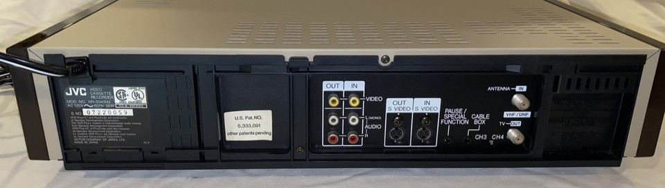 SVHS VCR JVC HR-S9400 player recorder jog shuttle, digital tracking ...