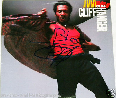 JIMMY CLIFF REGGAE LEGEND HAND SIGNED AUTOGRAPHED CLIFF HANGER ALBUM ...