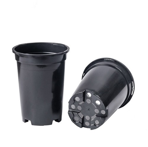 Deep Rose Pots 1.7,4,7 Litre Quality Plastic Plant Pot Tall Black ...
