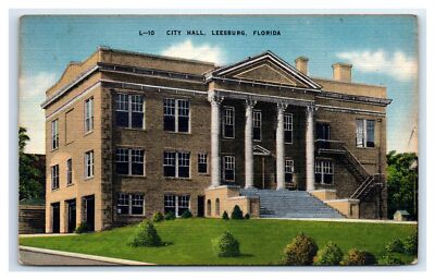 LEESBURG, FL Postcard- CITY HALL LEESBURG | eBay