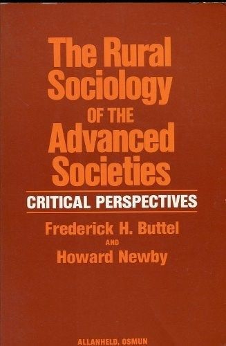 Rural Sociology of the Advanced Societies by Howard Newbry, Frederick H ...