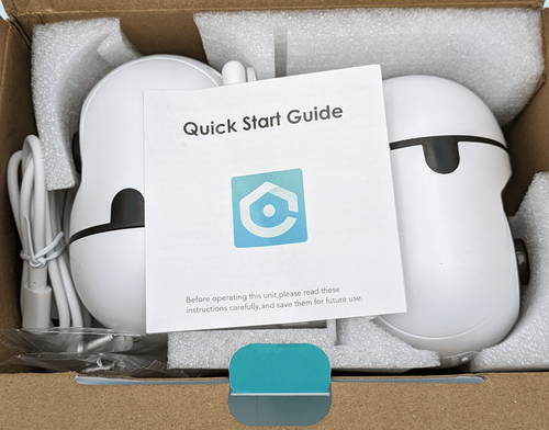 ISeeHome C492A-W6 Smart Wi-Fi Bluetooth HD Indoor Camera In White (2 ...