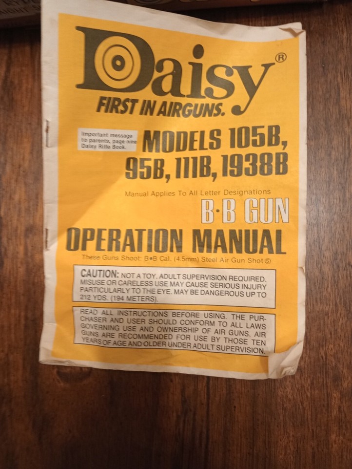 Vintage Daisy Red Ryder 1938B 50th Anniv 1988 EMPTY BOX & Original ...