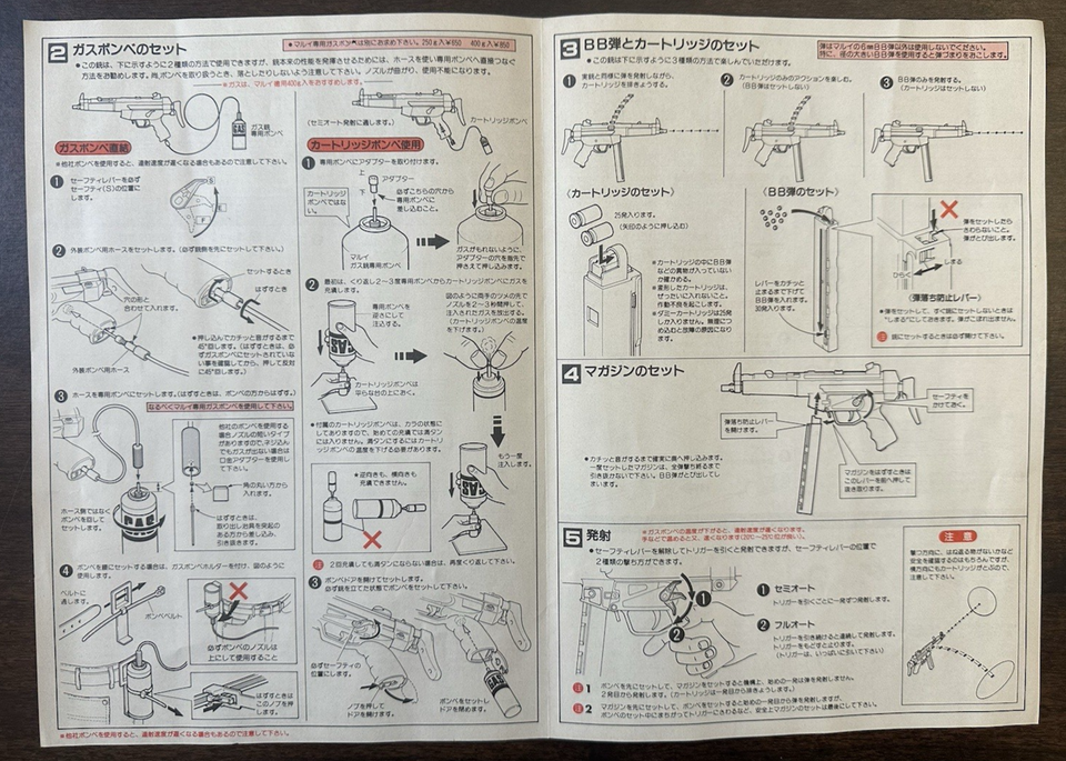 Tokyo Marui H&K MP5a3 Shell Ejecting Airsoft GBB MGC Marushin Tanaka LS ...