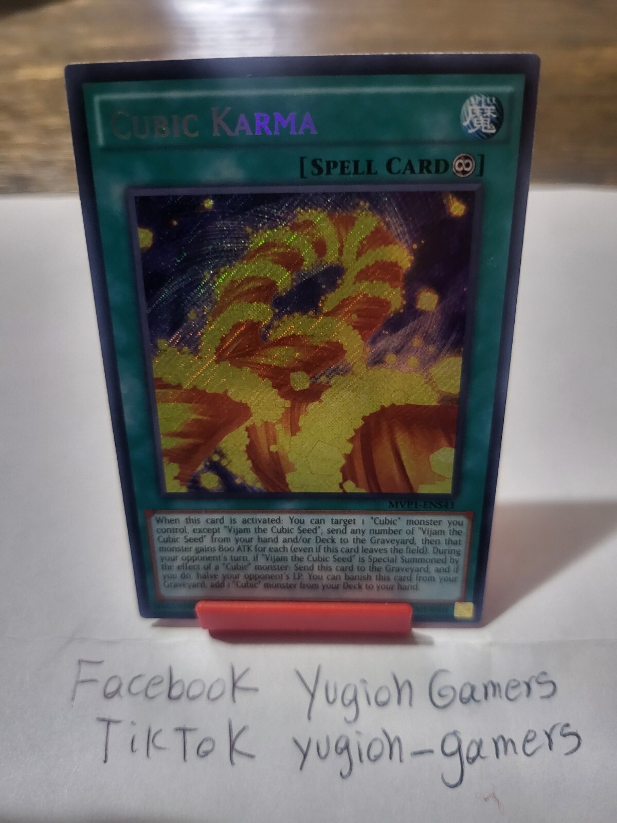 Yu-Gi-Oh Cubic Karma MVP1 Secret Rare Light Played | eBay