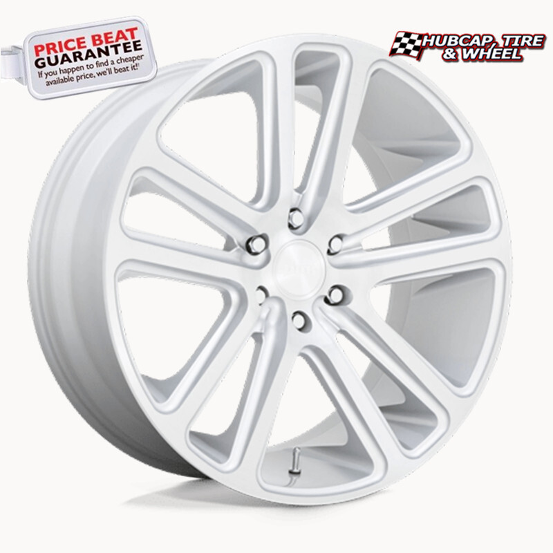 DUB 1PC S257 GLOSS SILVER BRUSHED FACE- 24X10 - 6X135 BP, 30 MM Offset ...