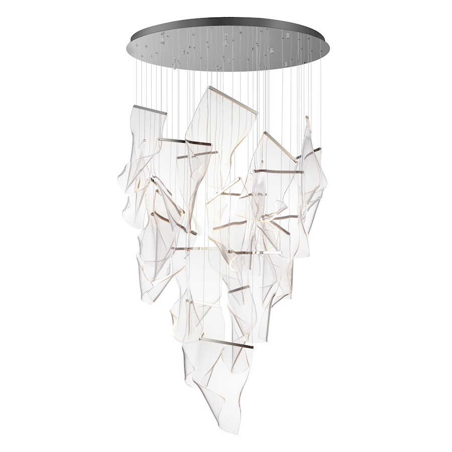 ET2 Lighting Rinkle 24 Light Pendant, Polished Chrome/Acrylic - E24880 ...