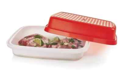 Tupperware SEASON SERVE MARINADE CONTAINER ~ Chili Red NEW FULL SIZE ...