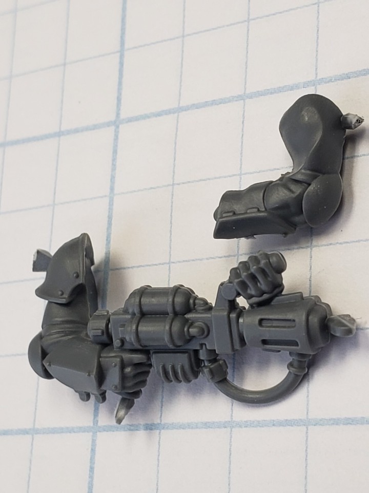 40k Imperial Agents Bits Exaction Squad Adeptus Arbites Gunner w Webber ...