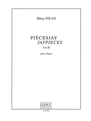 Betsy Jolas | Piecesjay jay pieces no.1 et 2 pour piano | Buch ...
