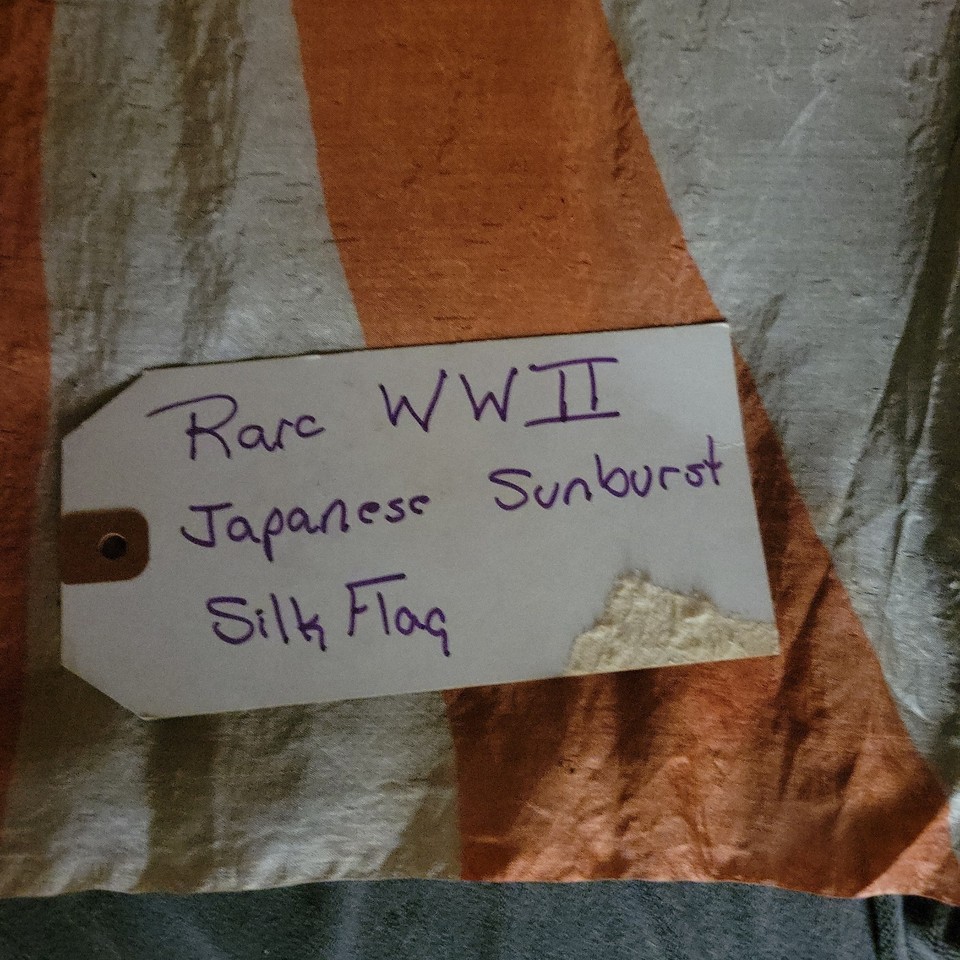 Original WWII Japanese IJA Rising Sun Army Silk Flag 25x35" & Nazi ...