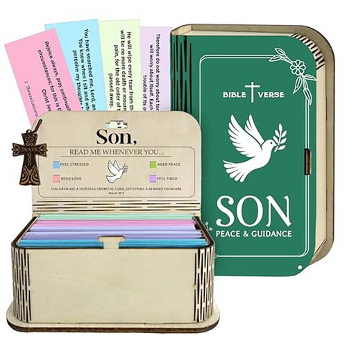 Premium Handmade Bible Verse Box Christian Gift Idea for Weddings ...