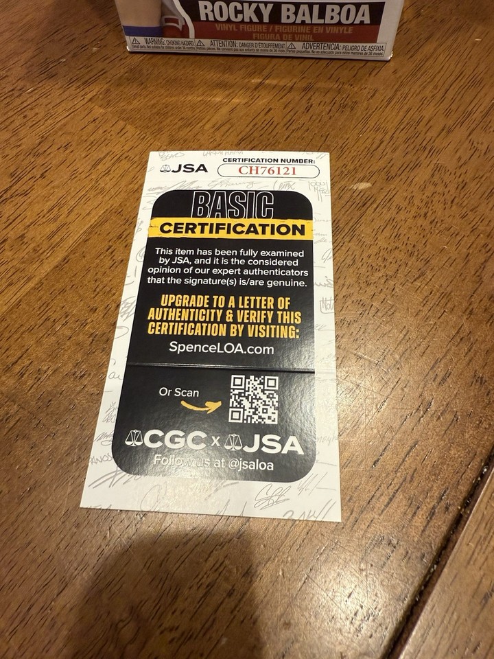 Bill Conti Signed Funko Pop! 1177 Pop Autograph Rocky Balboa JSA | eBay