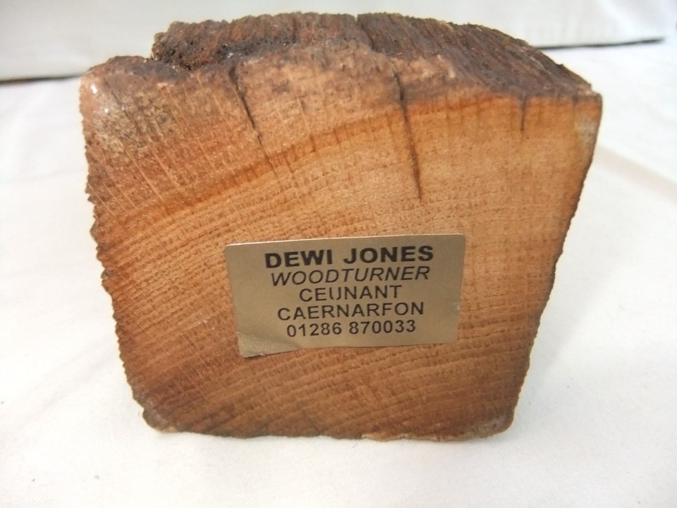 Dewi Jones Woodturner Wood Turned Wales Candle holder, unique piece 13 ...