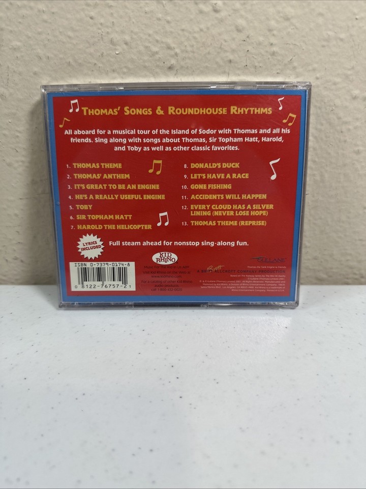 Thomas and Friends Thomas' Songs and Roundhouse Rhythms CD Tank Engine ...