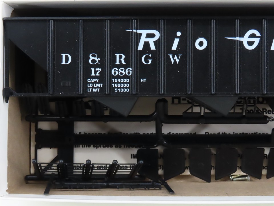 S Scale Chesapeake Models Kit H-39 D&RGW Rio Grande 3-Bay Open Hopper ...