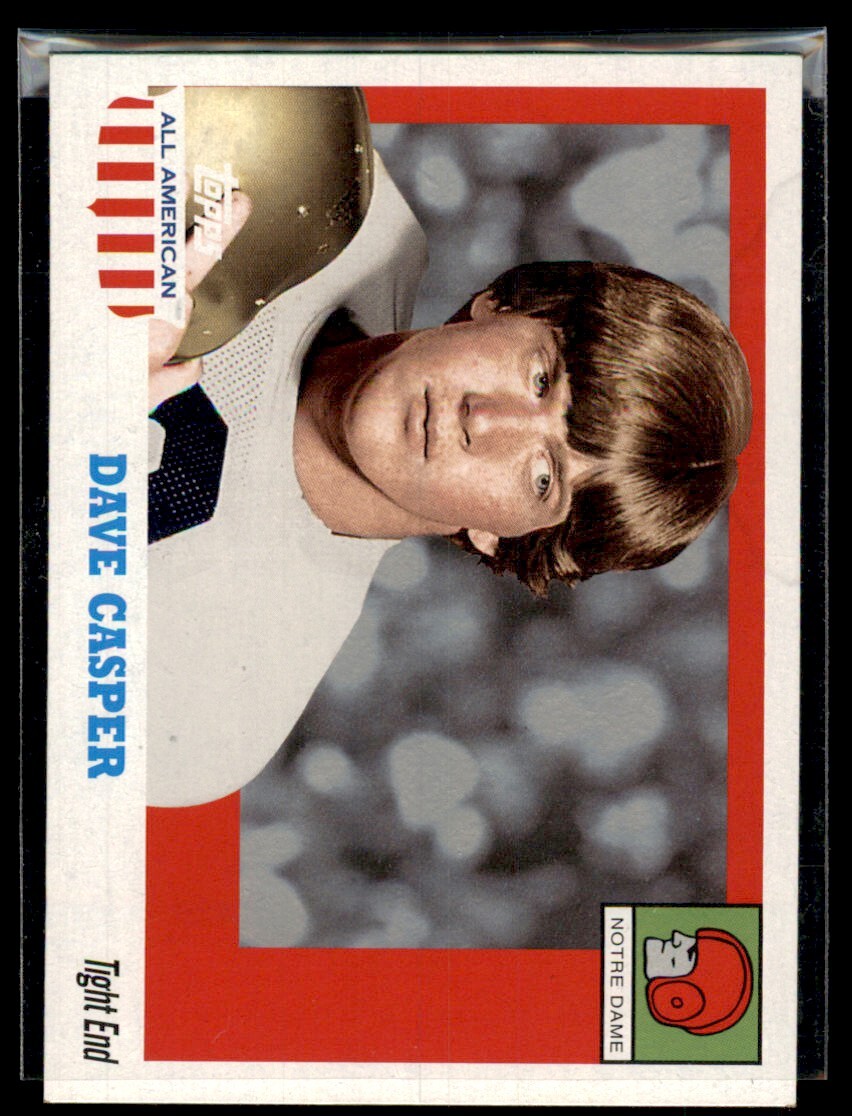 2005 TOPPS ALL AMERICAN DAVE CASPER NOTRE DAME FIGHTING IRISH #10 | eBay